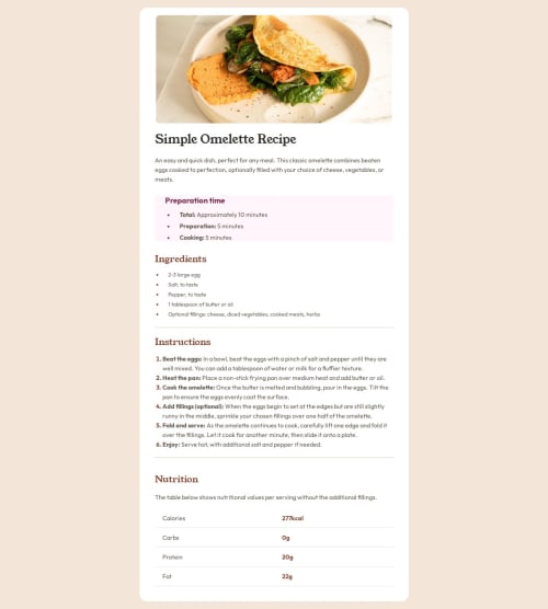 Frontend Mentor | Basic HTML and CSS coding challenge solution