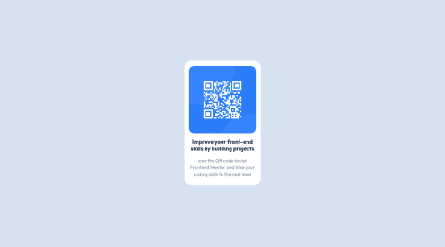 QR code component using bootstrap 4 coding challenge solution
