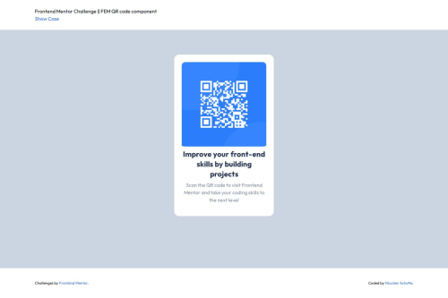 Frontend Mentor | QR code component solution coding challenge solution