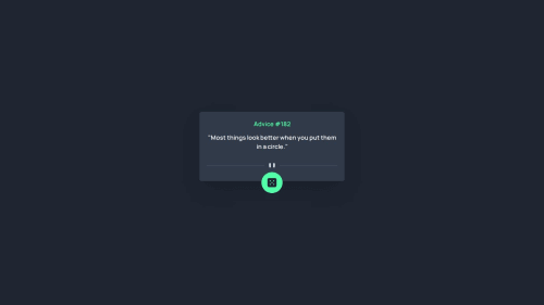Frontend Mentor | Advice Generator App using Tailwind CSS coding challenge solution