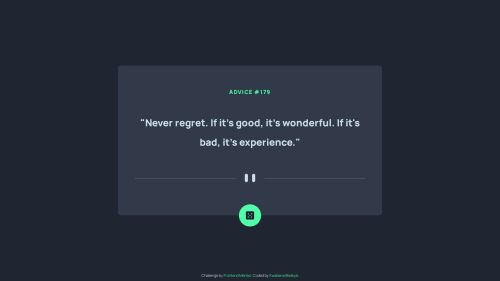 Frontend Mentor | Advice Generator App Using Tailwind CSS, Typescript and Vite coding challenge ...
