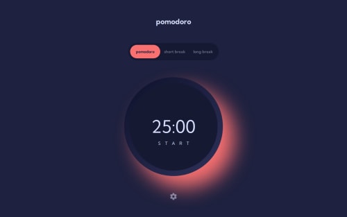 Frontend Mentor Responsive Pomodoro Timer Using React Js Vite Css