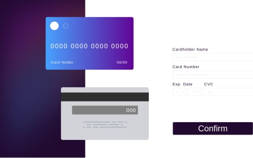 Interactive-Card-Details-Form coding challenge solution | Frontend Mentor