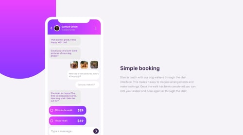 Frontend Mentor | chatApp CSS illustration coding challenge solution