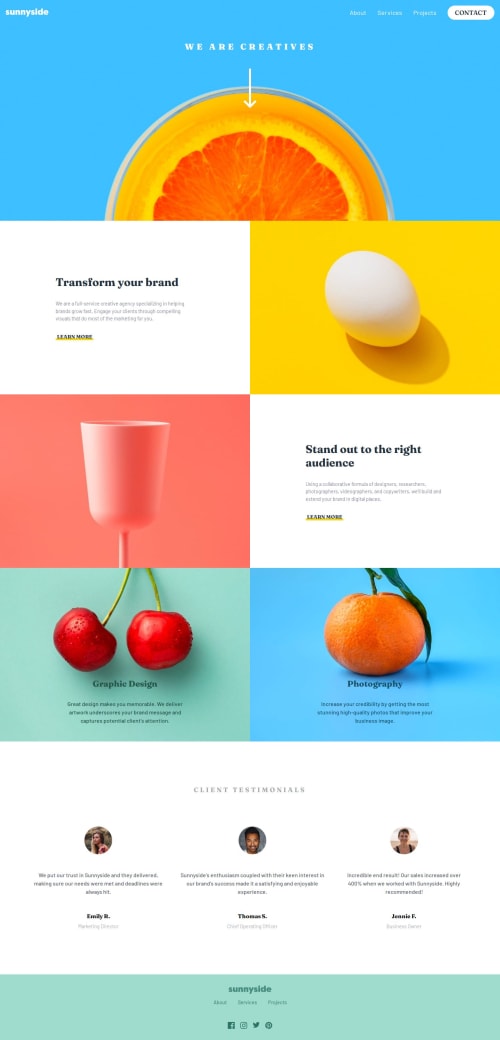 landing page using HTML, CSS, and JavaScript coding challenge solution | Frontend Mentor