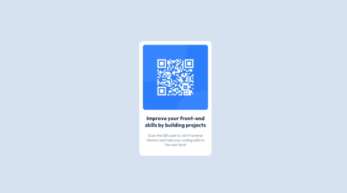 Frontend Mentor | Responsive QR Code Card Design using HTML and CSS coding challenge solution