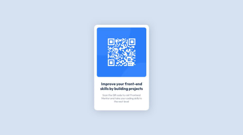 Frontend Mentor | QR Component using React coding challenge solution Frontend Mentor | QR Component using React coding challenge solution