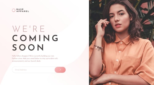 Frontend Mentor Base Apparel Coming Soon Page Coding Challenge Solution