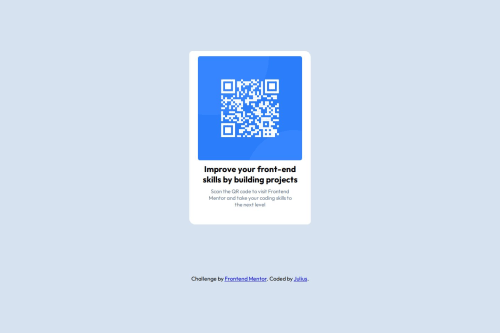 Frontend Mentor | QR Code Component | HTML & CSS coding challenge solution