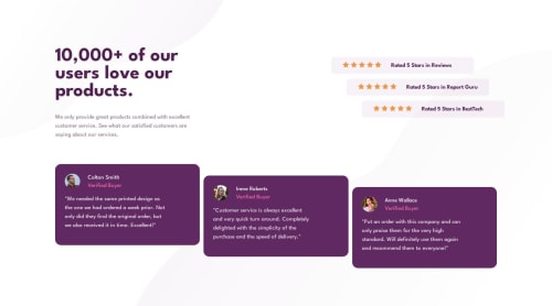 Frontend Mentor | Social Proof Section using HTML CSS coding challenge ... Frontend Mentor | Social Proof Section using HTML CSS coding challenge ...