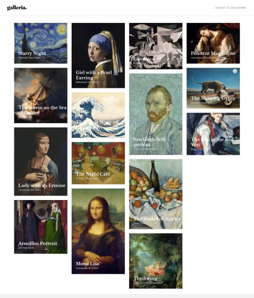 Frontend Mentor | Galleria slideshow with react coding challenge solution