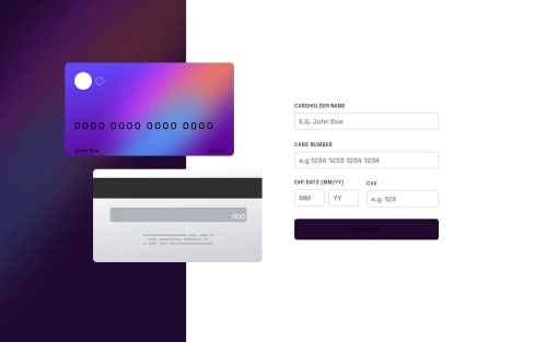 Frontend Mentor | Interactive card details form using React coding ... Frontend Mentor | Interactive card details form using React coding ...
