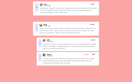 Interactive comments section by Next.js typescript tailwind redux coding challenge solution ...