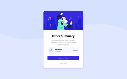 Frontend Mentor | order-summary-component-main coding challenge solution
