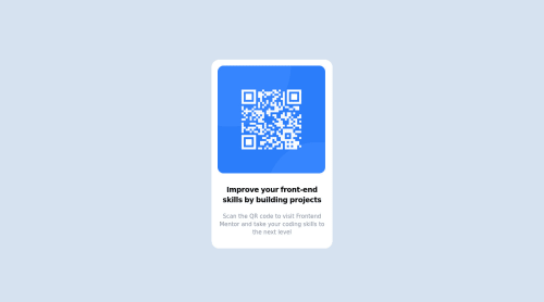 Simple QR Code Component using Flexbox coding challenge solution