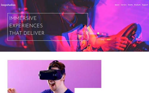 Frontend Mentor | Loopstudios Landing page made with Bootstrap and Less coding challenge solution