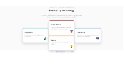 Frontend Mentor | four card feature section coding challenge solution