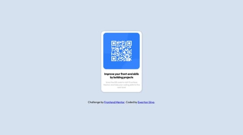 Frontend Mentor | Componente de QR code feito com SASS coding challenge solution