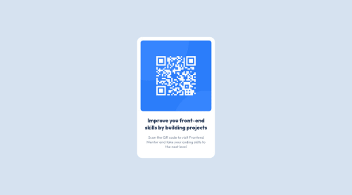 Frontend Mentor | QR-code challenge solution coding challenge solution