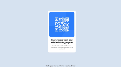 Frontend Mentor | QR code using HTML and basic CSS. coding challenge solution