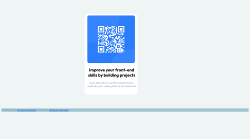 Responsive QR Code using HTML AND CSS Grid Layout coding challenge solution
