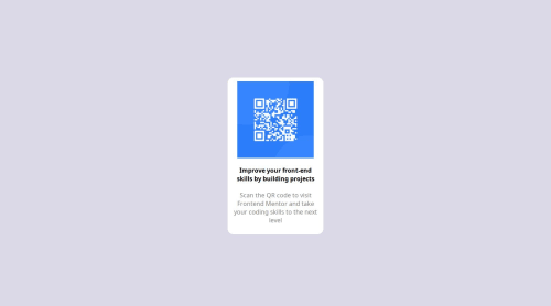 Frontend Mentor | QR code web page using HTML and CSS coding challenge solution
