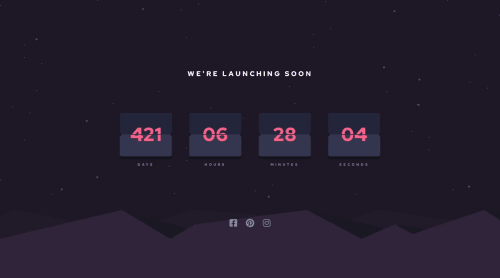 Frontend Mentor | Responsive Launch countdown timer Using Vue.JS coding challenge solution