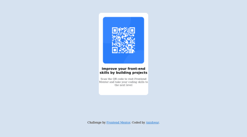 Frontend Mentor | QR Scanner design using HTML & CSS coding challenge solution