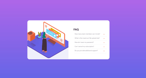 FAQ Card using Grid and Flexbox coding challenge solution