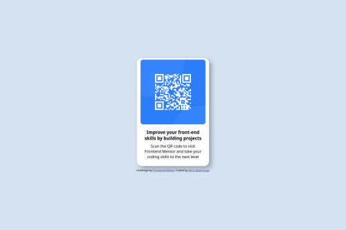 Frontend Mentor | QR-Code-HTML-CSS coding challenge solution