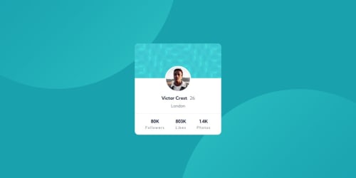Frontend Mentor | simple profile card coding challenge solution