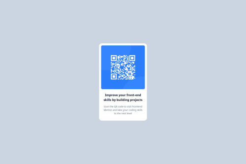 Frontend Mentor Challenge 1 Qr Page Using Tailwind Css Coding 7061
