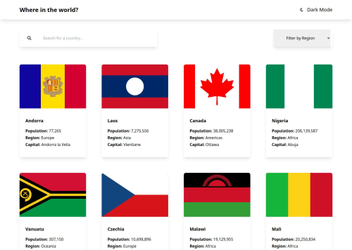 Frontend Mentor | Countries API using React coding challenge solution Frontend Mentor | Countries API using React coding challenge solution