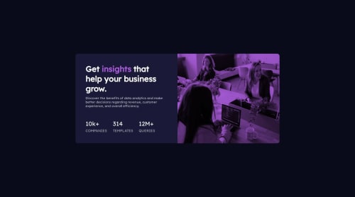 Frontend Mentor | Stats Card Preview coding challenge solution