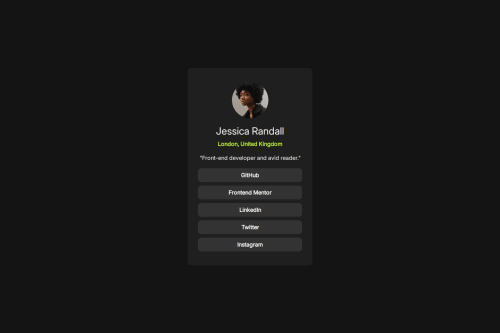 Frontend Mentor | FM's Social links profile using semantic HTML and Flexbox coding challenge ...