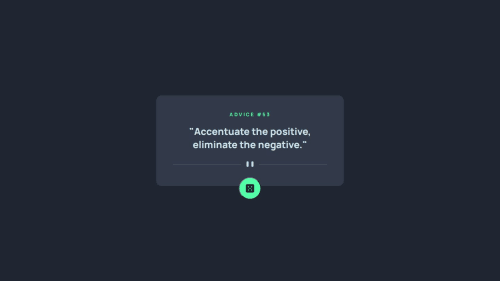 Frontend Mentor Responsive Advice Generator App Coding Challenge Solution
