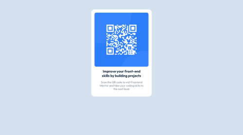 Frontend Mentor | QR-code component with Html/Css coding challenge solution