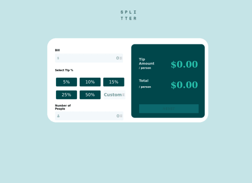 Frontend Mentor Tip Calculator Using Html Css And Javascript Coding Challenge Solution