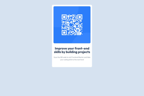 QR Code Challenge coding challenge solution | Frontend Mentor