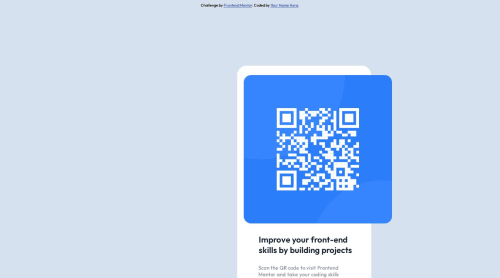 Frontend Mentor | Qr code solution using html and css coding challenge solution
