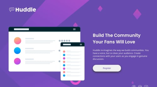 Frontend Mentor Huddle Landing Pagehtml Css Flex Grid Coding