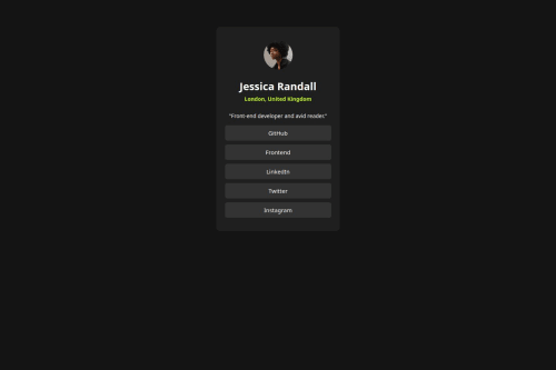 Frontend Mentor | Frontend Mentor | Social links profile coding challenge solution