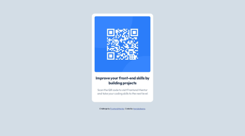 Frontend Mentor | QR component for mobile (375px) coding challenge solution