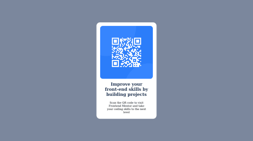 Frontend Mentor | QR code using flex box coding challenge solution