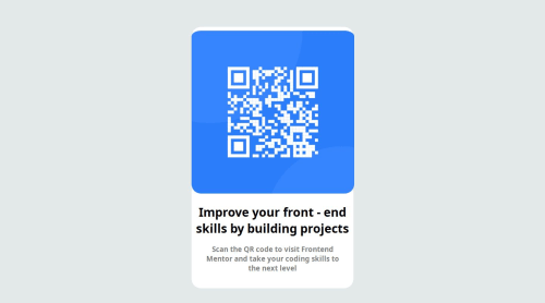 Frontend Mentor | QR CODE PAGE PROJECT USING HTML AND CSS coding challenge solution