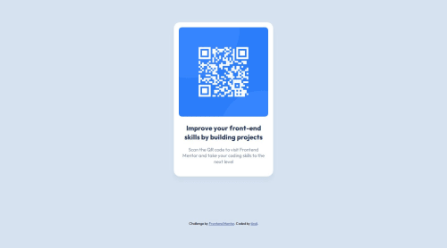 Frontend Mentor | QR component using HTML & CSS coding challenge solution
