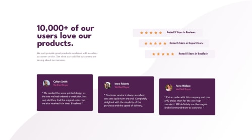 Responsive lading page using flexbox coding challenge solution | Frontend Mentor