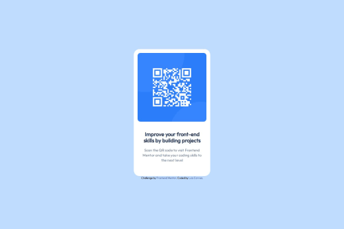 QR Component Solution coding challenge solution | Frontend Mentor