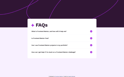 Frontend Mentor Faq Accordian Using Html Css And Js Coding Challenge