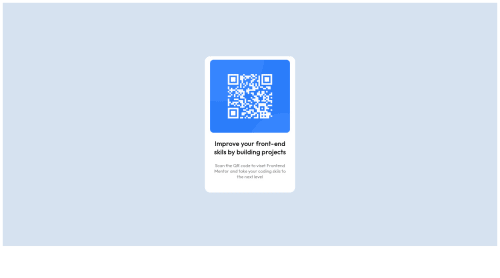 Frontend Mentor | Simple QR code page using flex box coding challenge solution